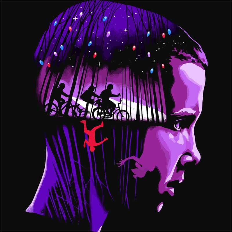 Eleven Face Póló - Stranger Things Póló - Születésnapi Ajándék ...